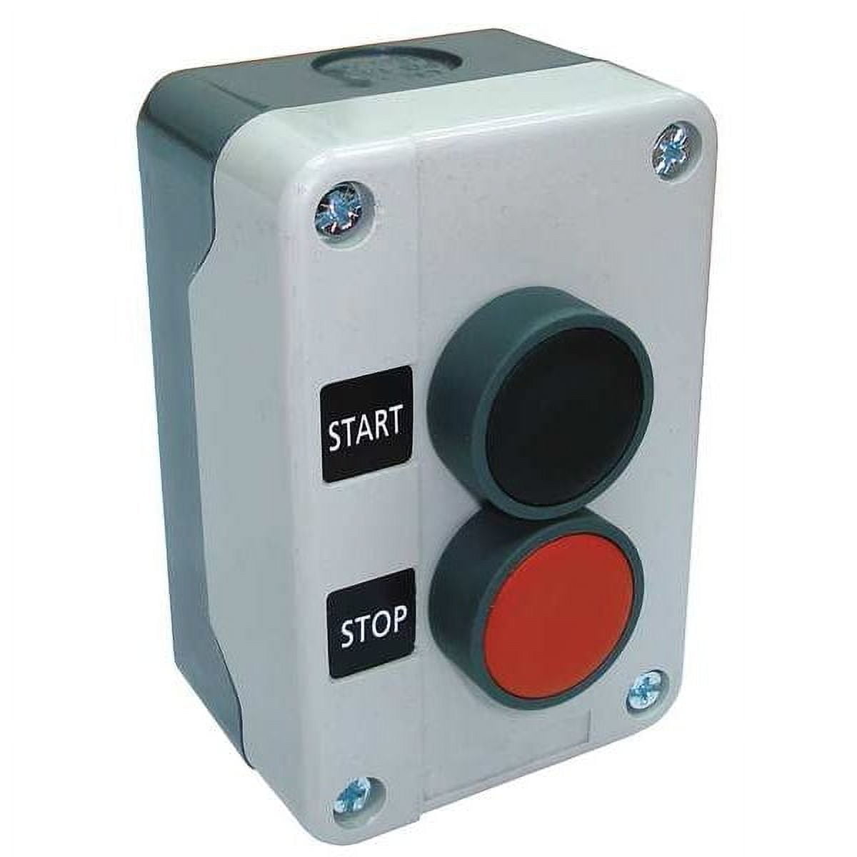 Dayton Control Station, 2 Push Buttons, Blk/Red 32W267 - Walmart.com