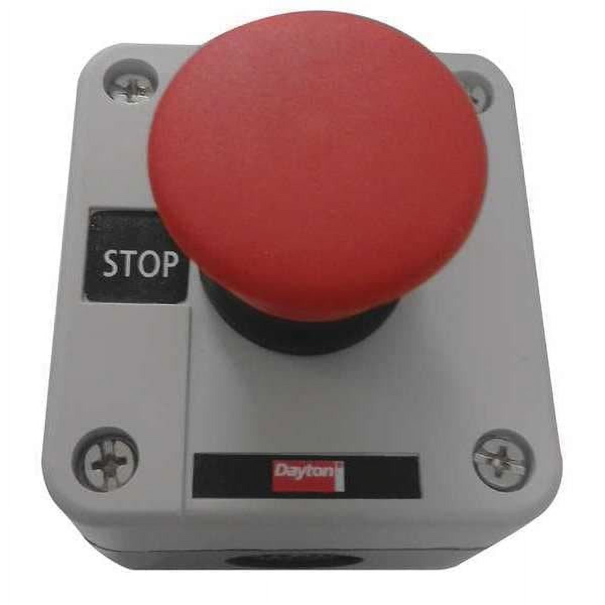Dayton Control Station, Push Button, Red, 1NC 32W274 - Walmart.com