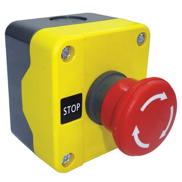 Dayton Control Station, Push Button, Red, 1NC 32W275 - Walmart.com