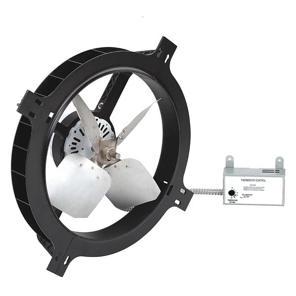 Dayton 1650 CFM Gable Mount Attic Fan, 120V 10W197 - Walmart.com