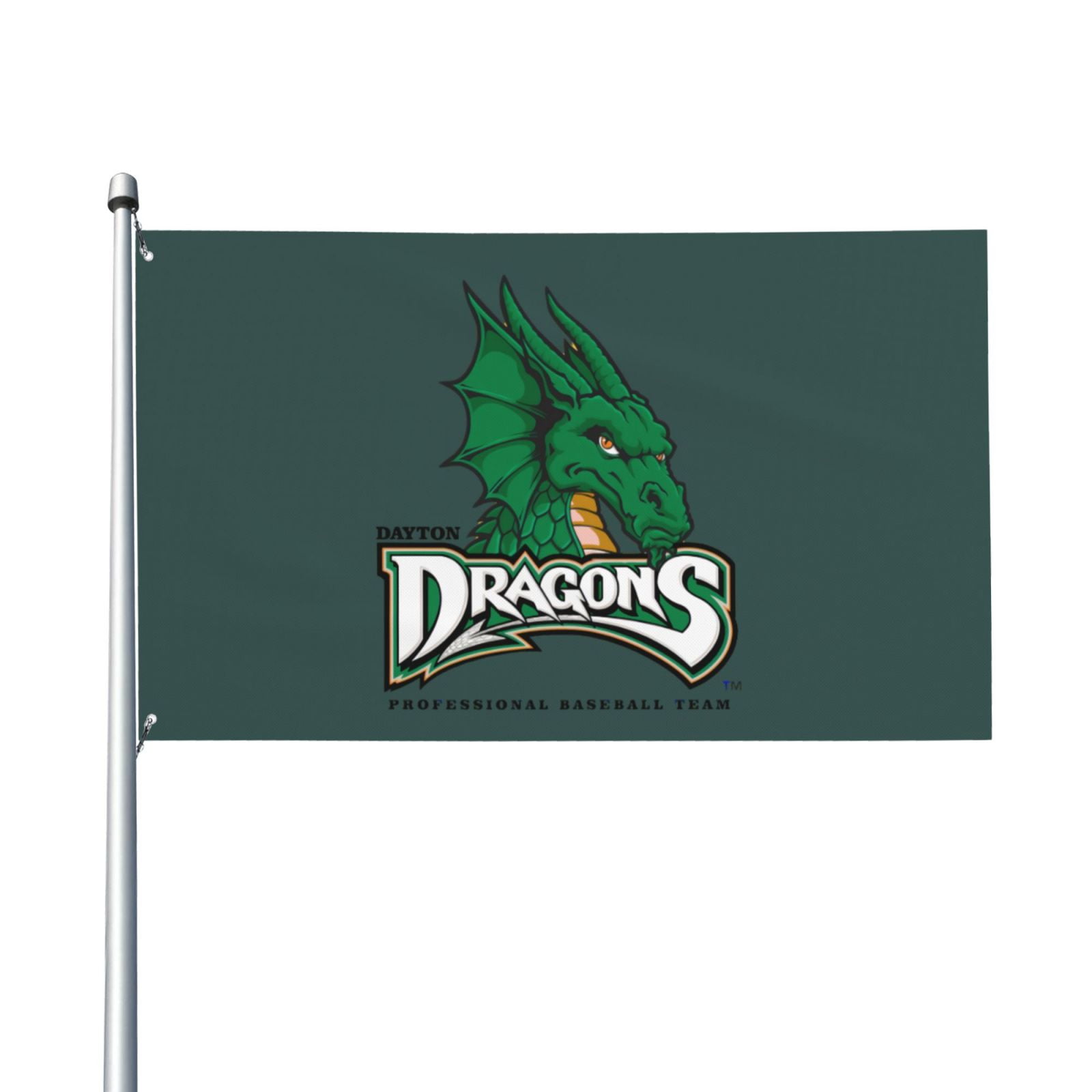 Dayton Dragons Flag 3x5 Outdoor ,Sewn Stripes, Stronger Brass Grommets ...