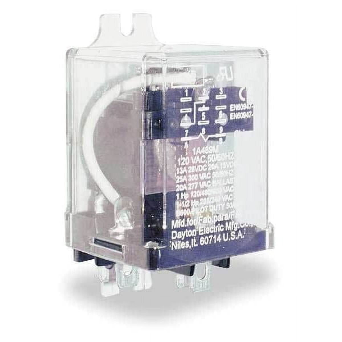 Dayton Enclosed Power Relay,8 Pin,24VDC,DPDT 2A545 - Walmart.com