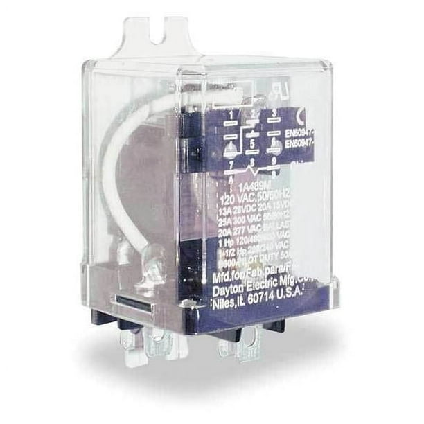 Dayton Enclosed Power Relay,8 Pin,24VDC,DPDT 2A545 - Walmart Business ...