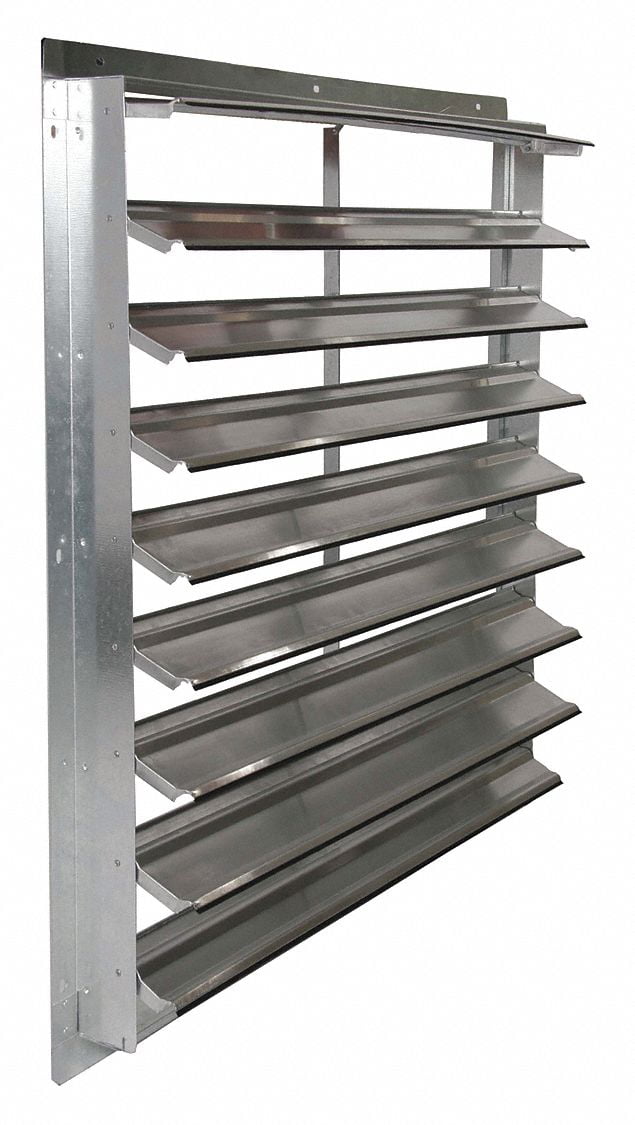 Dayton Exhaust Shutter,36 In,Aluminum 2FTX7 - Walmart.com