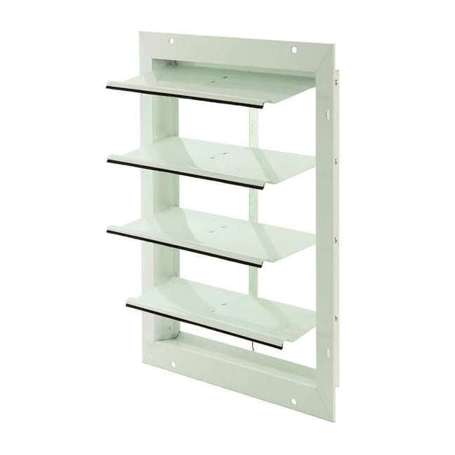 Dayton Fan Shutter,16 In,White Painted Aluminum 4YN20 - Walmart.com