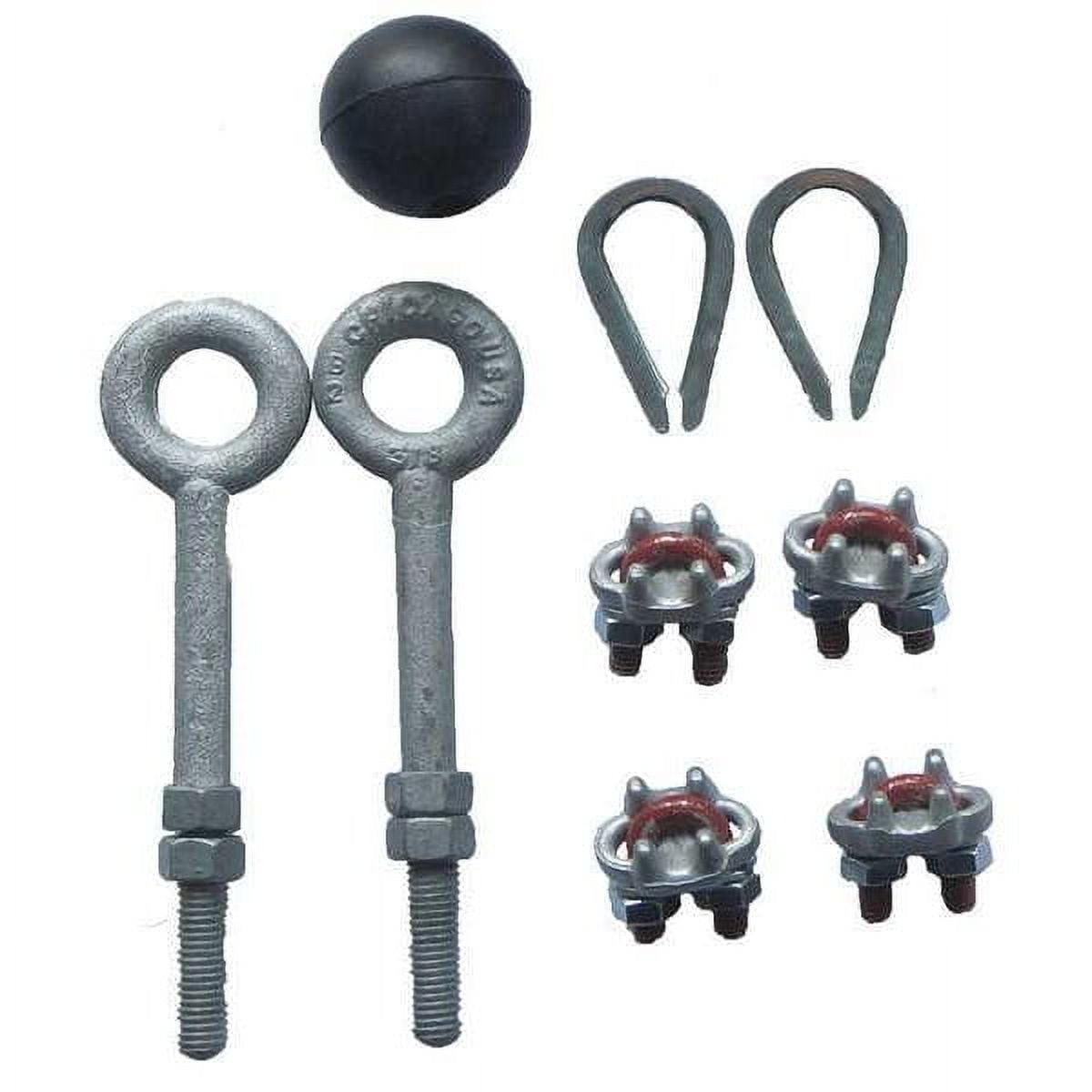 Dayton Festoon Hardware Kit,1/4 In Wire Rope 33N273 - Walmart.com
