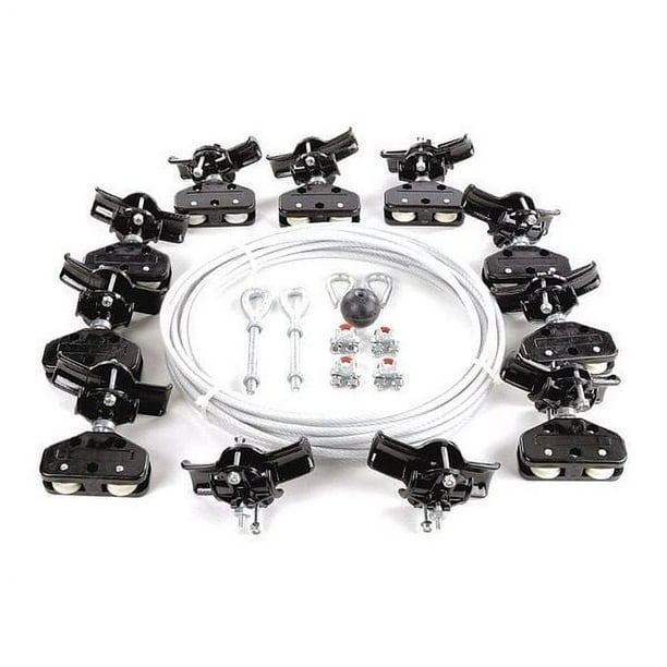 Dayton Festoon System Kit,1/4 In Rope,L 60 Ft 33N209 - Walmart Business ...