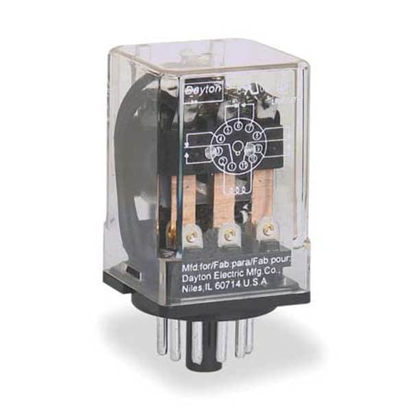 Dayton General Purpose Relay,12VDC, 10A, 11Pins 5YP83 - Walmart.com
