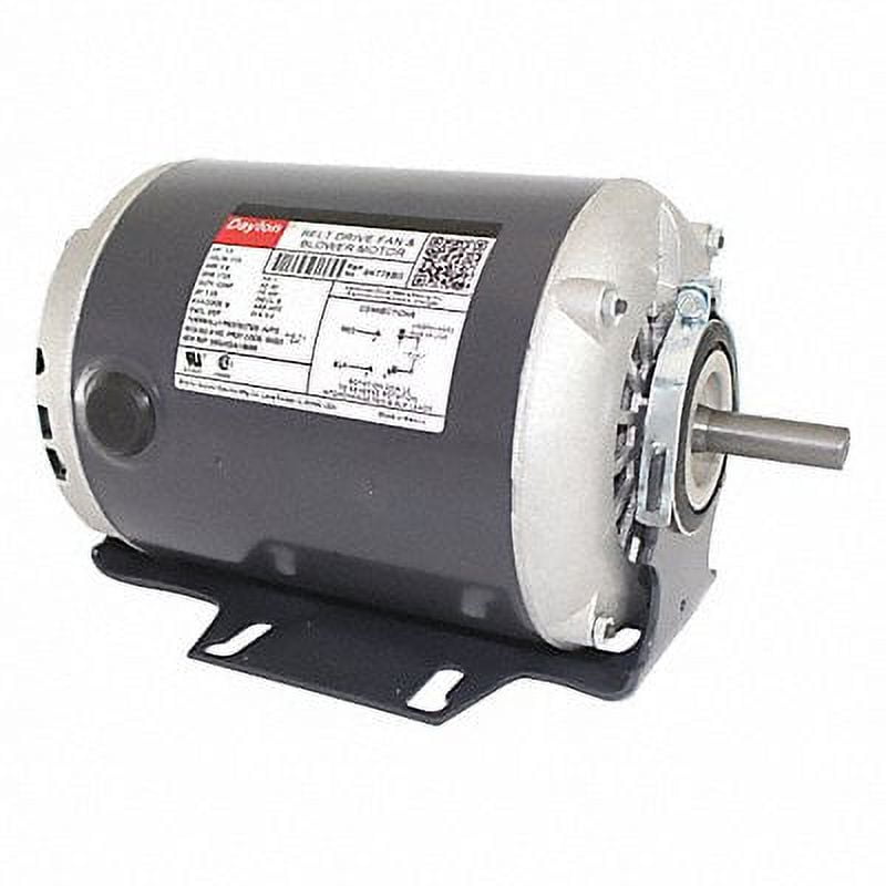 Dayton Electric Belt Drive Motor, 1/3 HP, 1725 RPM, 48 Frame, 115V AC ...