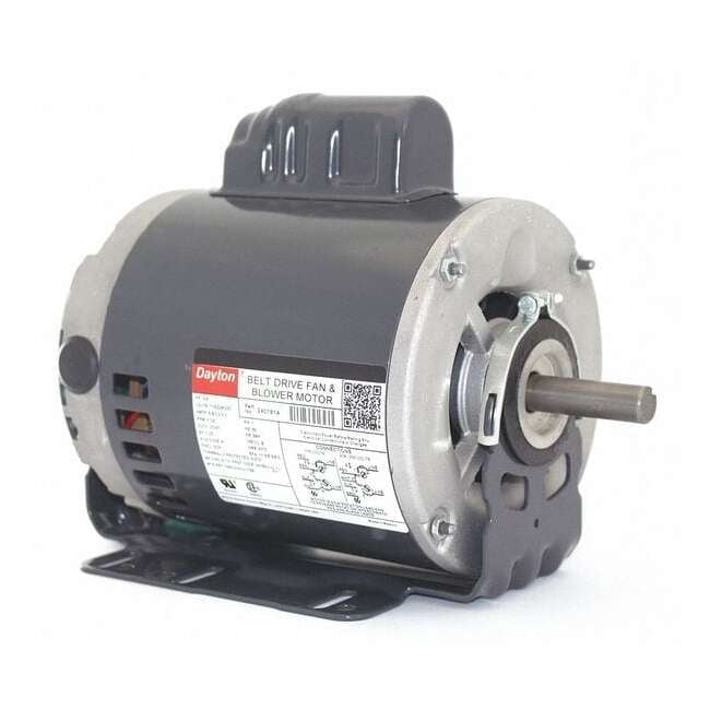 Capacitor-Start Belt Drive Motor, 3/4 HP, 115/208-230V AC Voltage, 56H ...