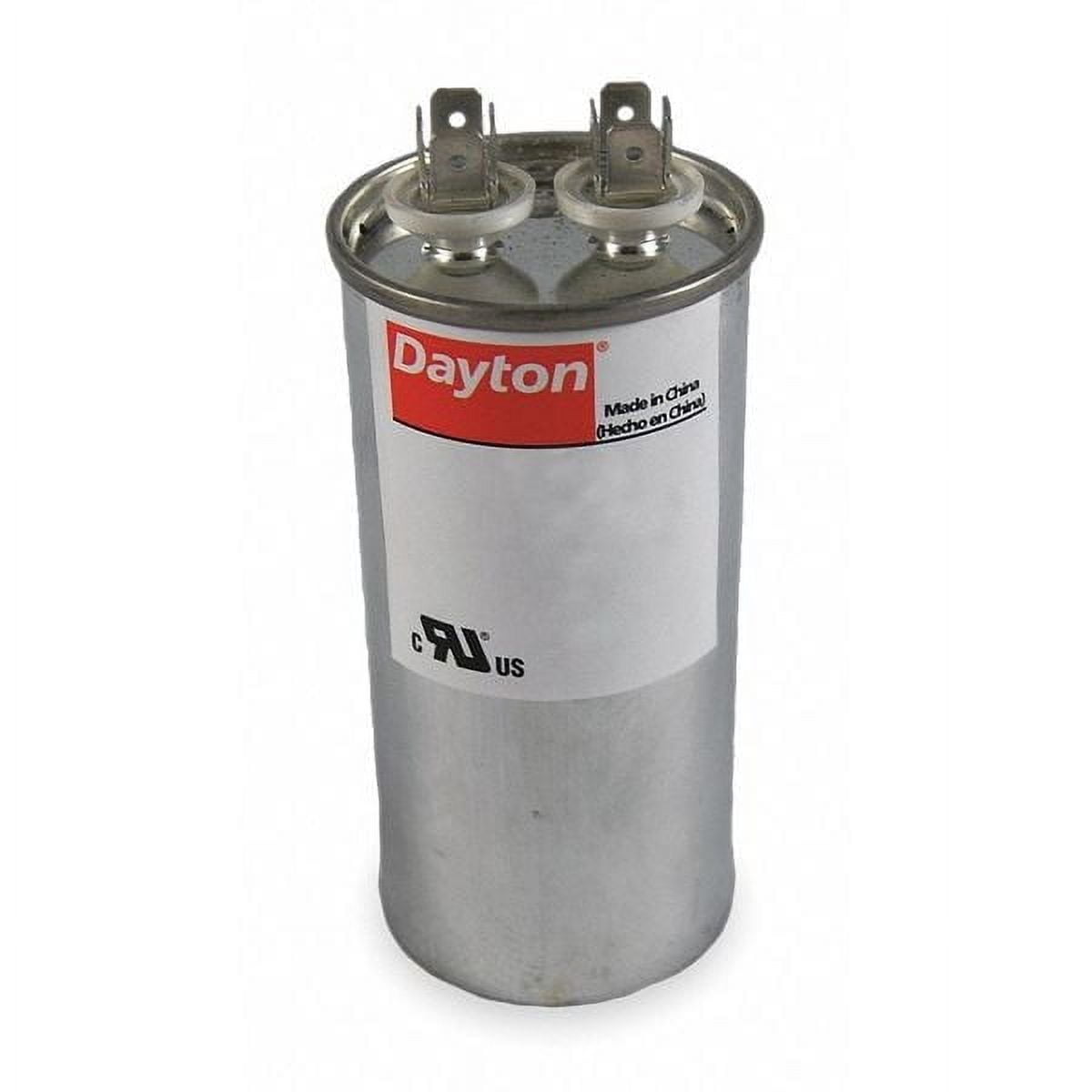 Dayton Motor Run Capacitor,Round, 440V AC, 35 mfd, 4 7/16 in Overall H ...