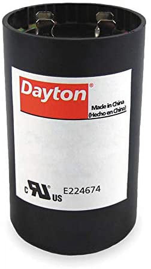 Dayton Motor Start Capacitor,233-280 MFD,Round 6FLU9 - Walmart.com