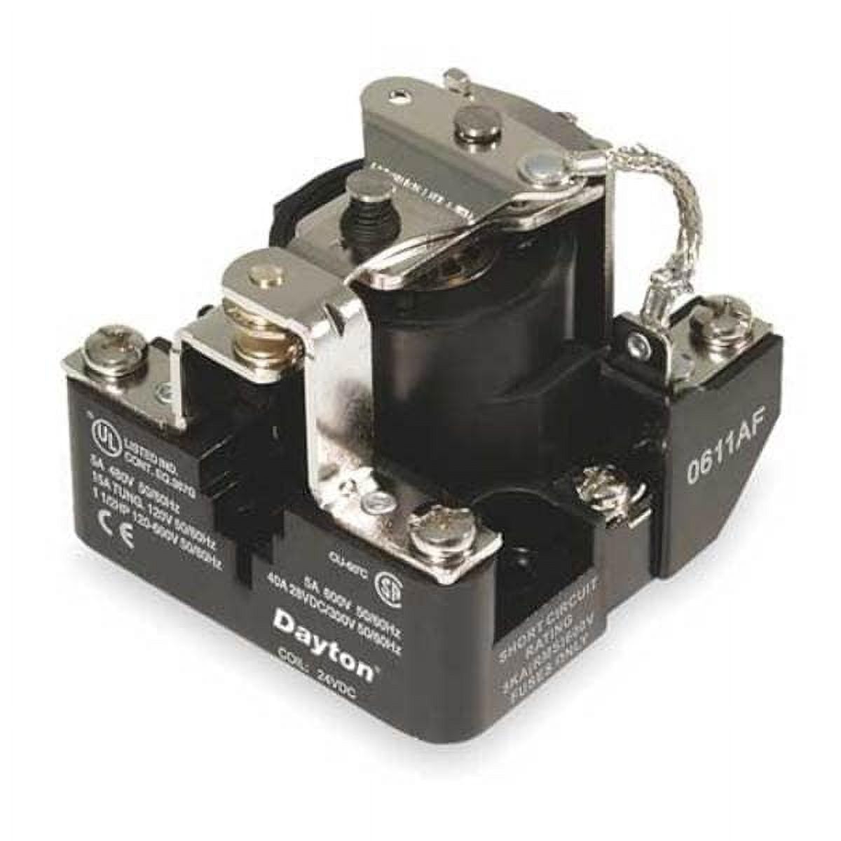 Dayton Open Power Relay, 24V DC, SPDT, 5Pins 5Z554 - Walmart.com