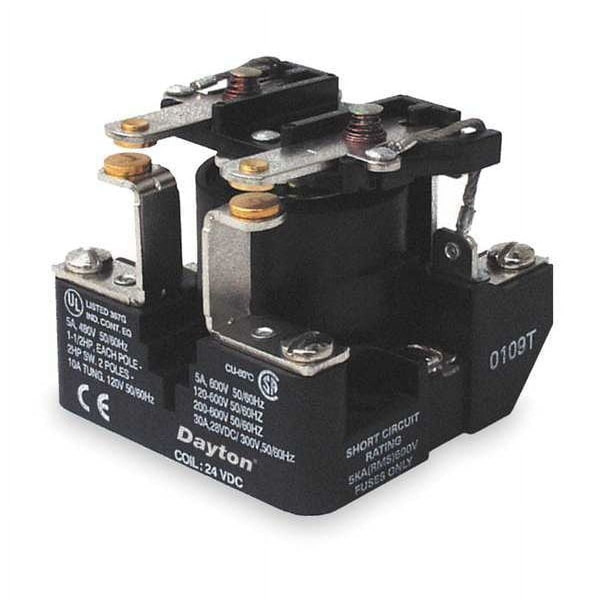 Dayton Open Power Relay,6 Pin,240VAC,DPST-NO 5Z540 - Walmart.com