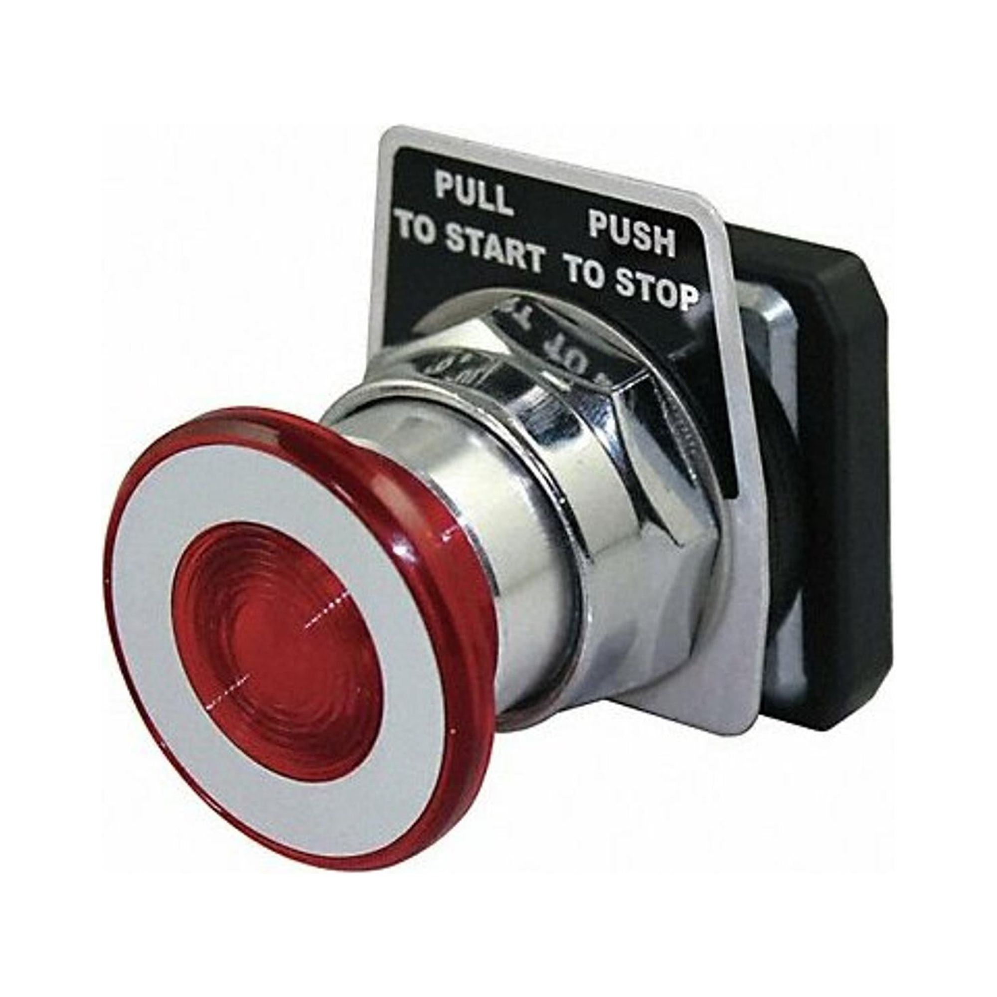 Dayton Push Button,30mm,Push/Pull,Mushroom,Rd 30G364 - Walmart.com