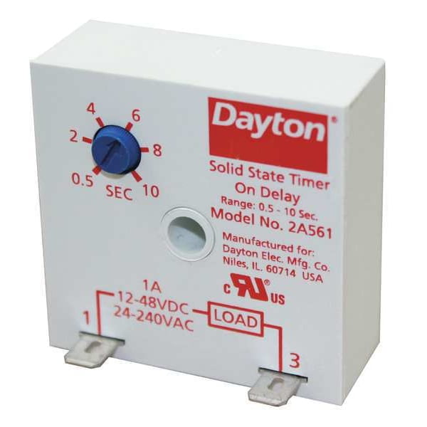 Dayton SinFunEncapTimingRelay, 240VDC, 2Pins 2A561 - Walmart.com