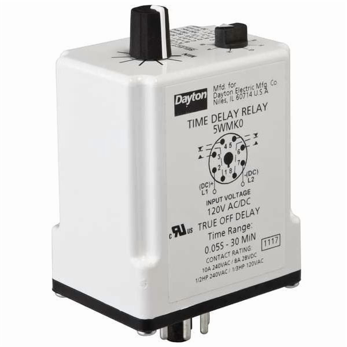 Single Function Time Delay Relay, Octal, Off Delay, 1 Functions 24V AC ...