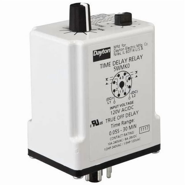 Single Function Time Delay Relay, Octal, Off Delay, 1 Functions 24V AC ...
