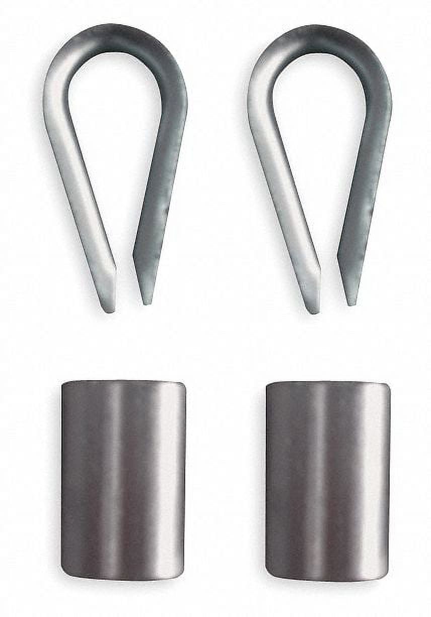 Dayton Wire Rope Stop Sleeve and Thimble Kit 1DKJ6 - Walmart.com