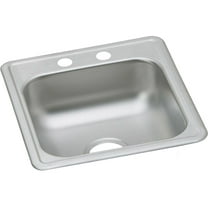 Elkay Dayton Stainless Steel 17" x 19" x 6-1/8", Single Bowl Drop-in Bar Sink - Walmart.com