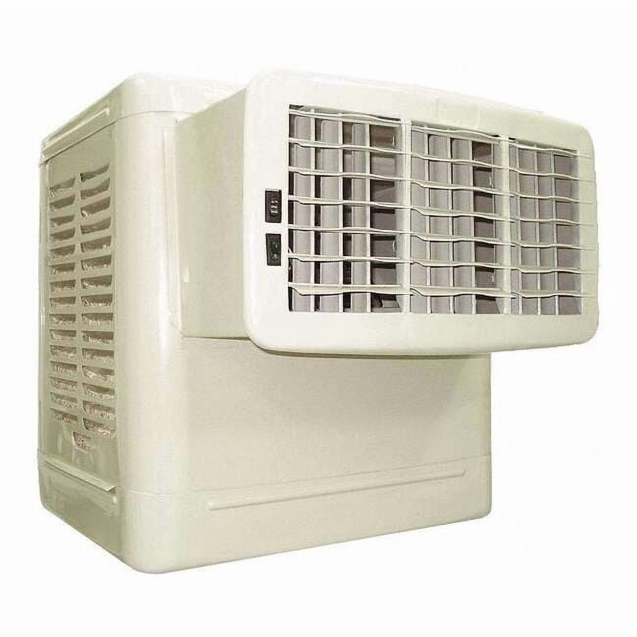 Window Evaporative Cooler, 3,800 cfm, 1,400 sq ft, 10.4 gal, 1/3 hp ...