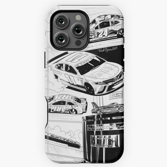 Daytona 2019 NASCAR Racing Fan Art Phone Case for iPhone 16 15 14 13 12 ...