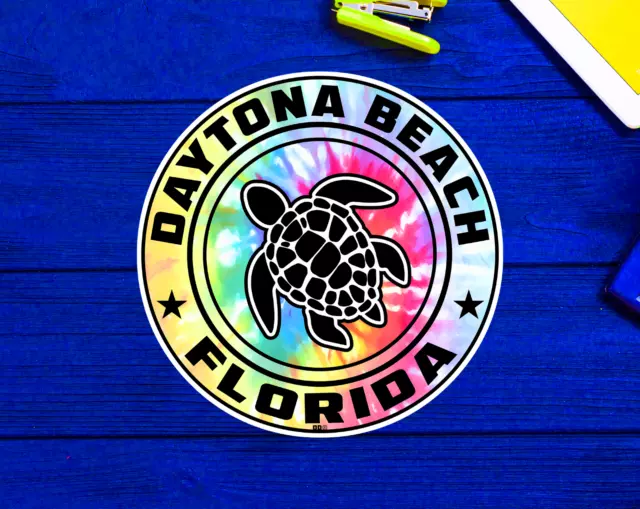 Daytona Beach Florida Sticker Decal Sticker Sea Turtle Phone Decal ...