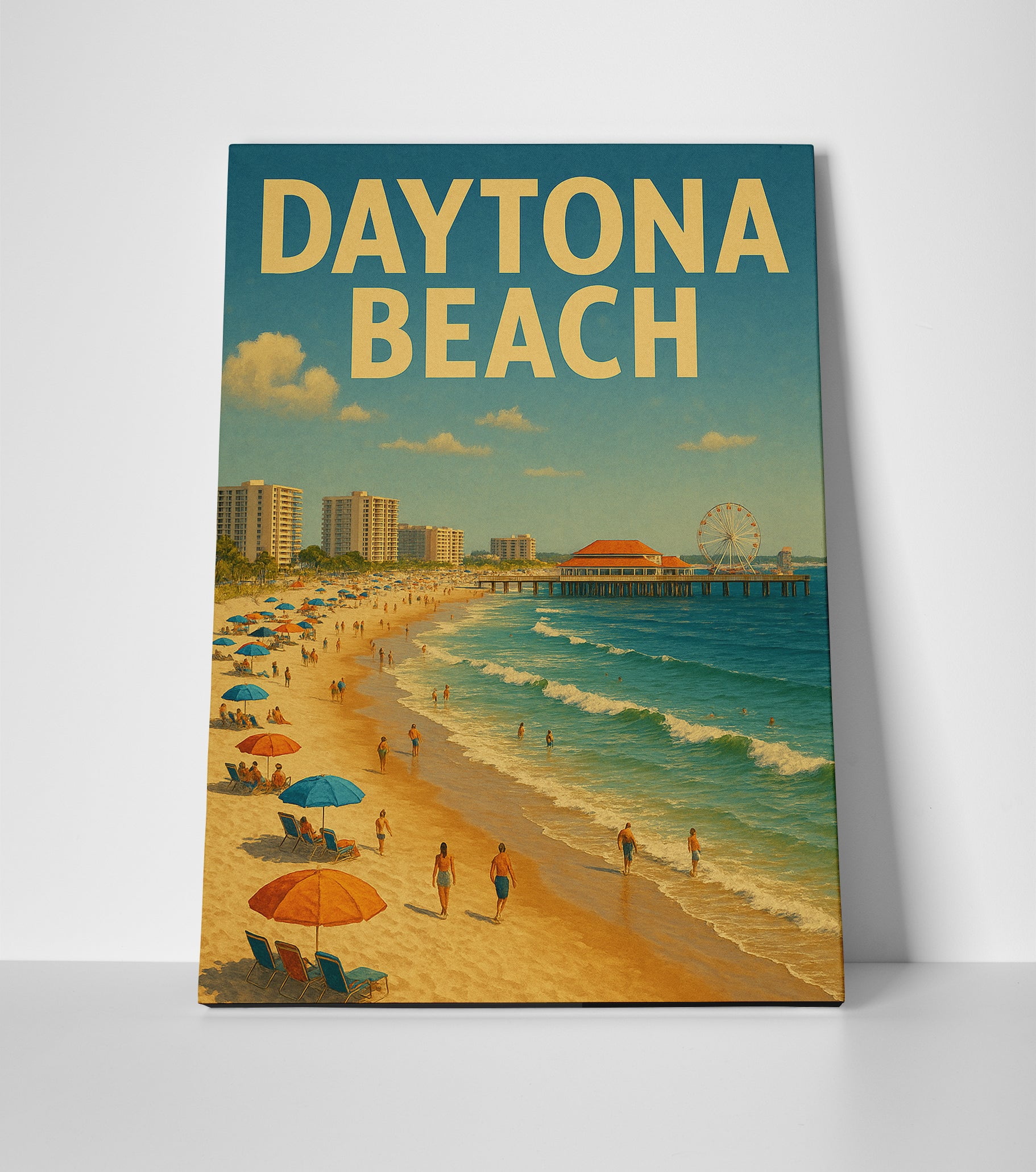 Daytona Beach Poster or Canvas Wall Art - Walmart Business Supplies