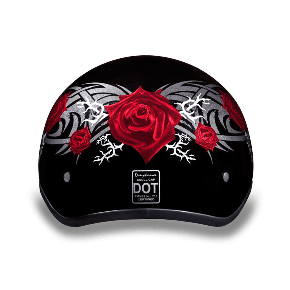 Daytona Helmets Slim Line Skull Cap D.O.T. Approved Half Shell ...