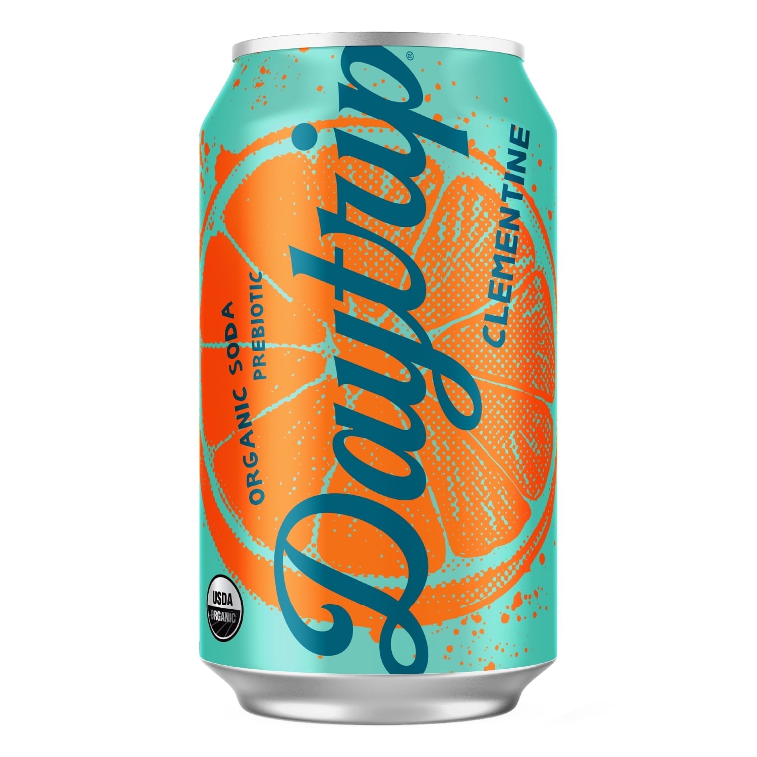Daytrip Organic Sparkling Prebiotic Soda - Clementine, Low Sugar Soda ...