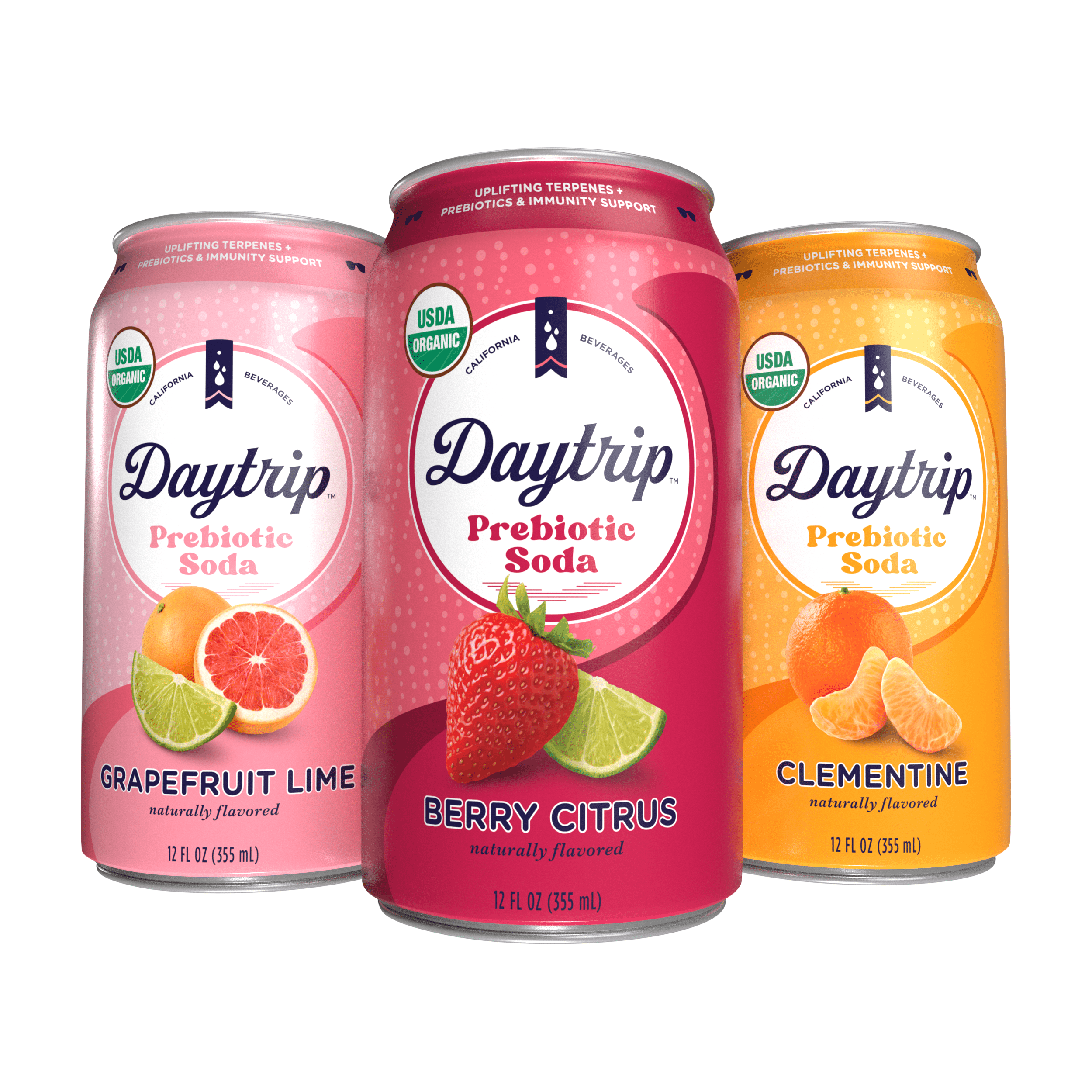 Daytrip Prebiotic Soda Drink | Certified USDA Organic | Mood Boosting ...