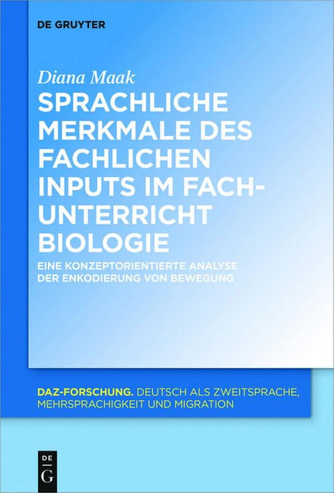 Daz-Forschung [Daz-For] Sprachliche Merkmale des fachlichen Inputs im ...