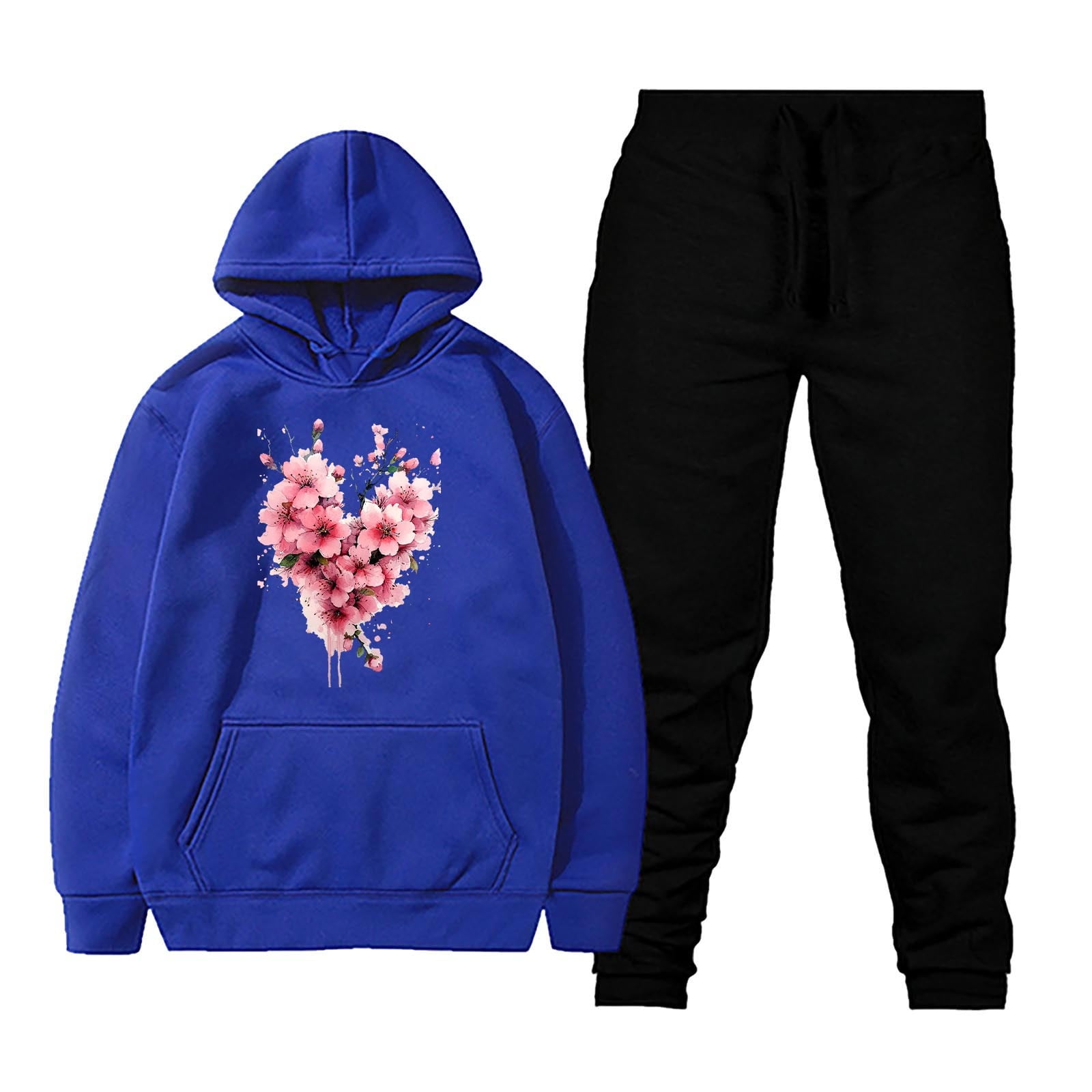 Dazajoo Women 2 Piece Outfits Hoodie Sweatsuits Set 2025 Valentine's ...