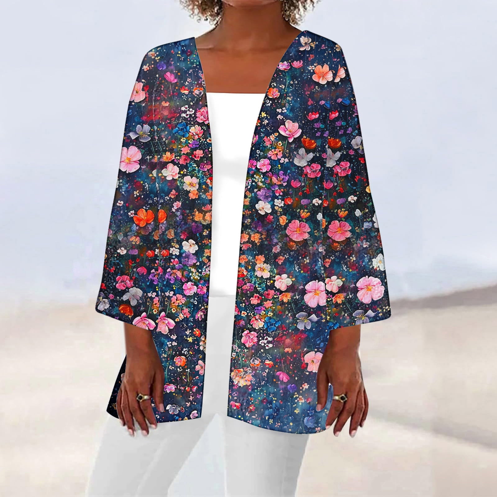 Dazajoo Womens Long Length Sleeve Long Lightweight Summer Cardigans ...