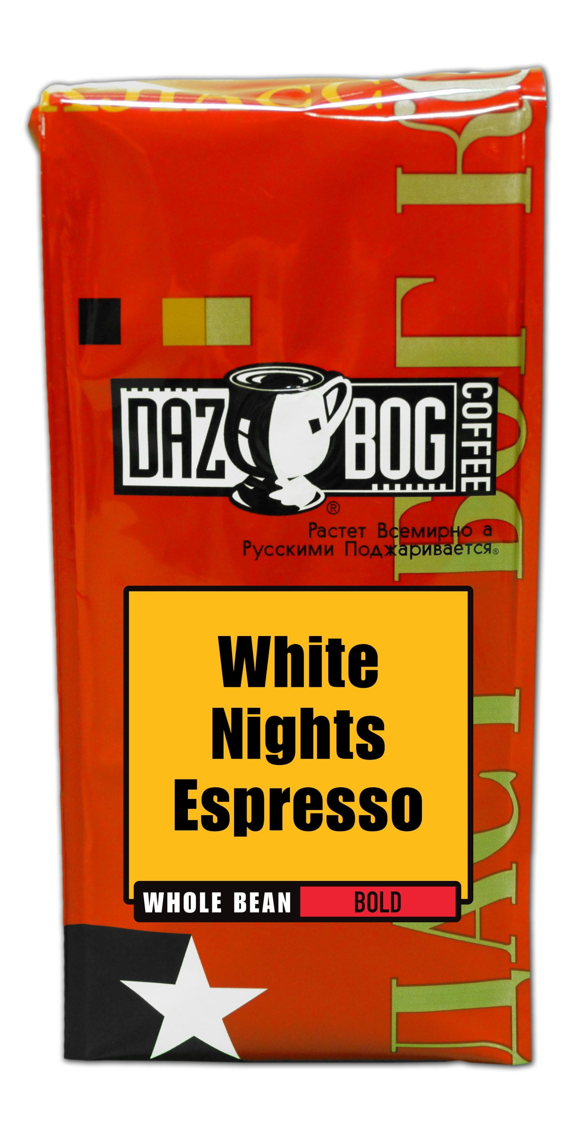 Dazbog Coffee: White Nights Espresso, Medium Roast, 12oz Bag, Whole ...