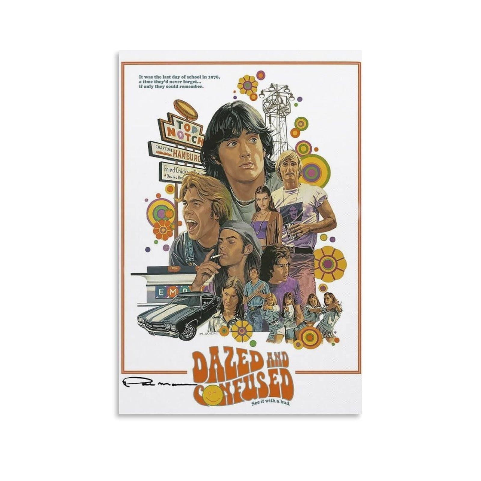 Dazed And Confused Poster Vintage Movie - Walmart.com