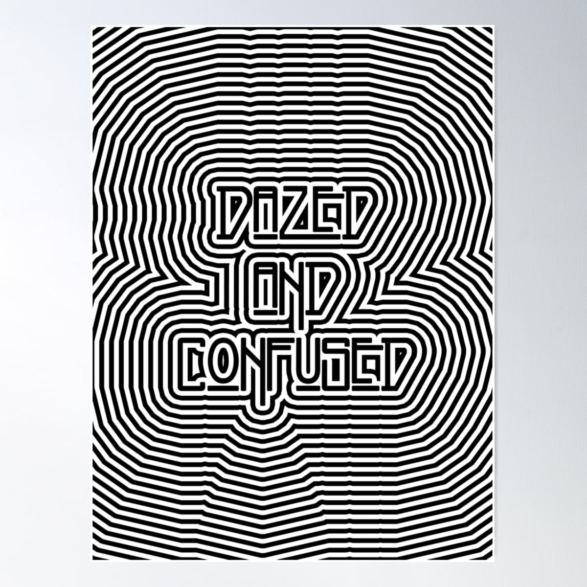 Dazed And Confused Poster Wall Art, Modern Wall Decor For Living Room ...