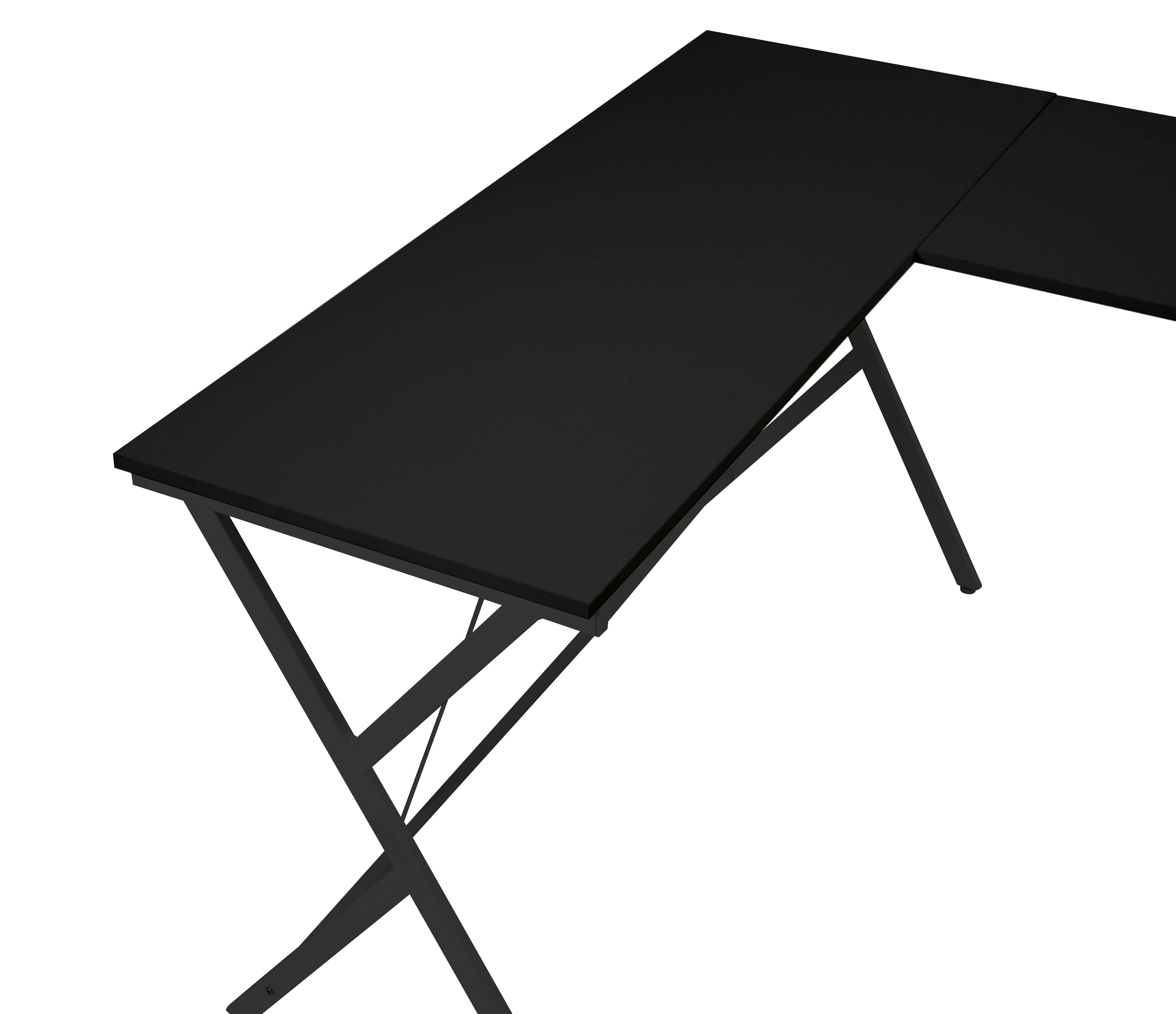 Dazenus Black Finish Computer Desk,Black Metal,Synthetic Wood Furniture ...