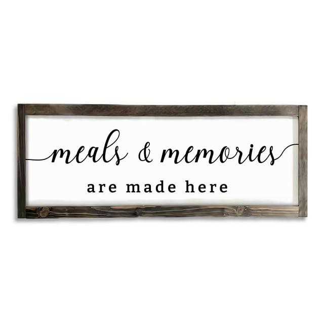 Dazingart Farmhouse Kitchen Wall Decor,Meals and Memories Are Made Here ...