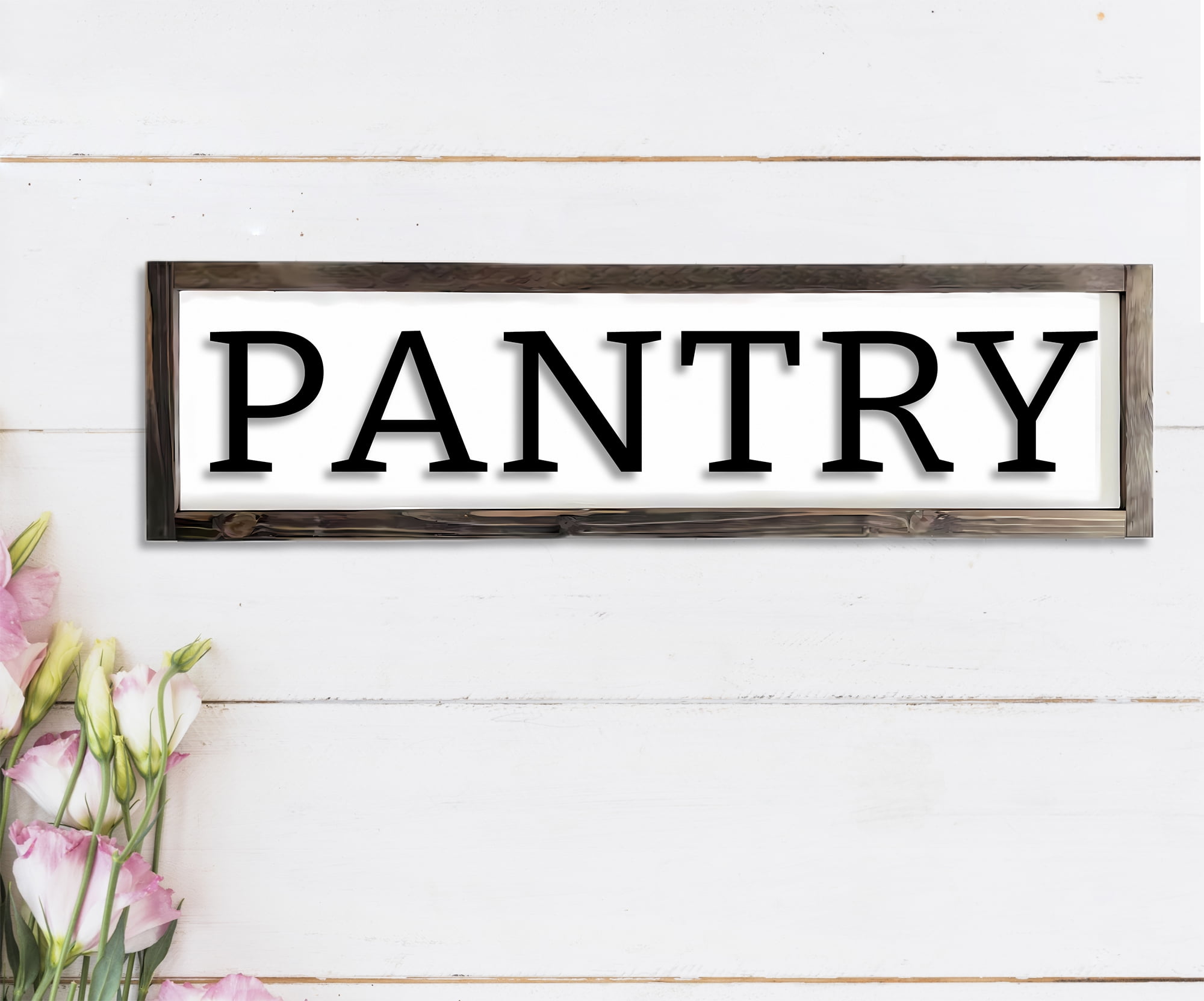 Dazingart Pantry Sign For Kitchen, Rustic Vintage Wooden Pantry Door ...