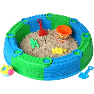 Gold Toy Double Sand Wheel Beach Toy Set for Kids with Bucket, Shovels ...