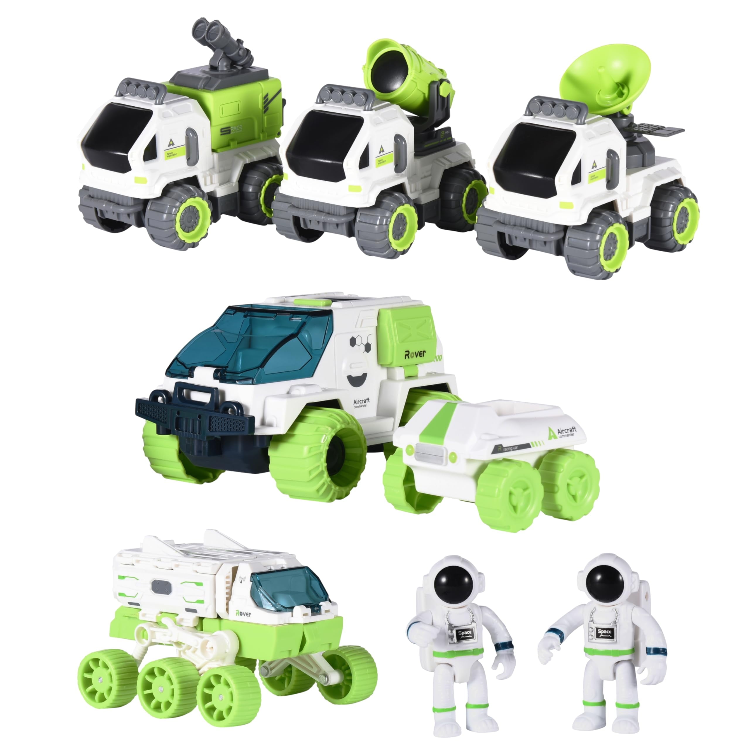 Dazmers Friction Space Toy for Kids Set of 6 - includes 1 Space ...