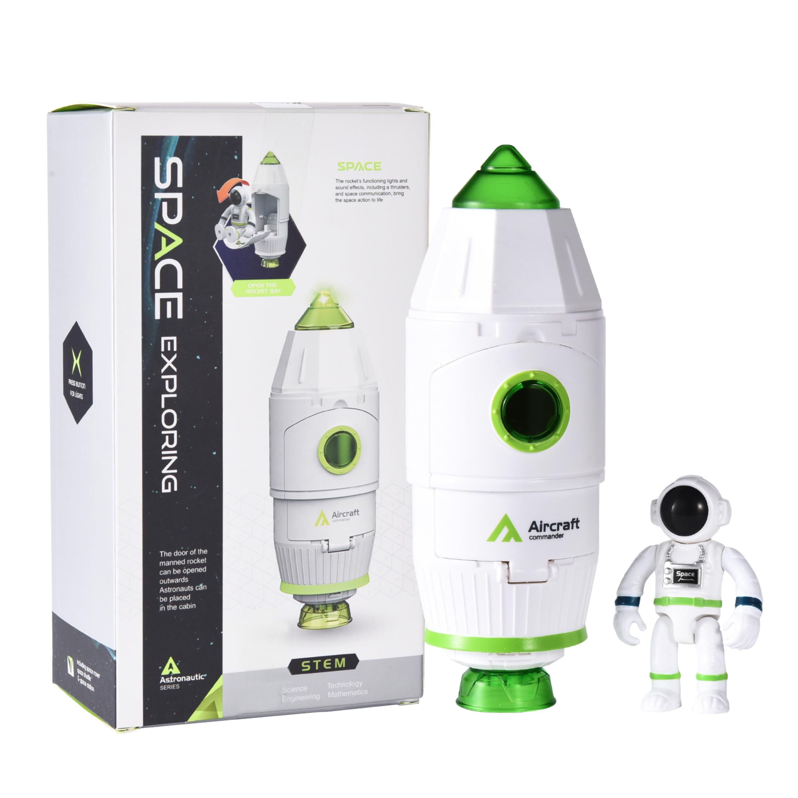 Dazmers Spaceship Toy Set - Spacecraft Toy with Light Effect for Boys ...