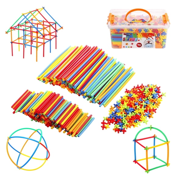 Explore Colorful Straw Building Toys for Kids Educational Fun