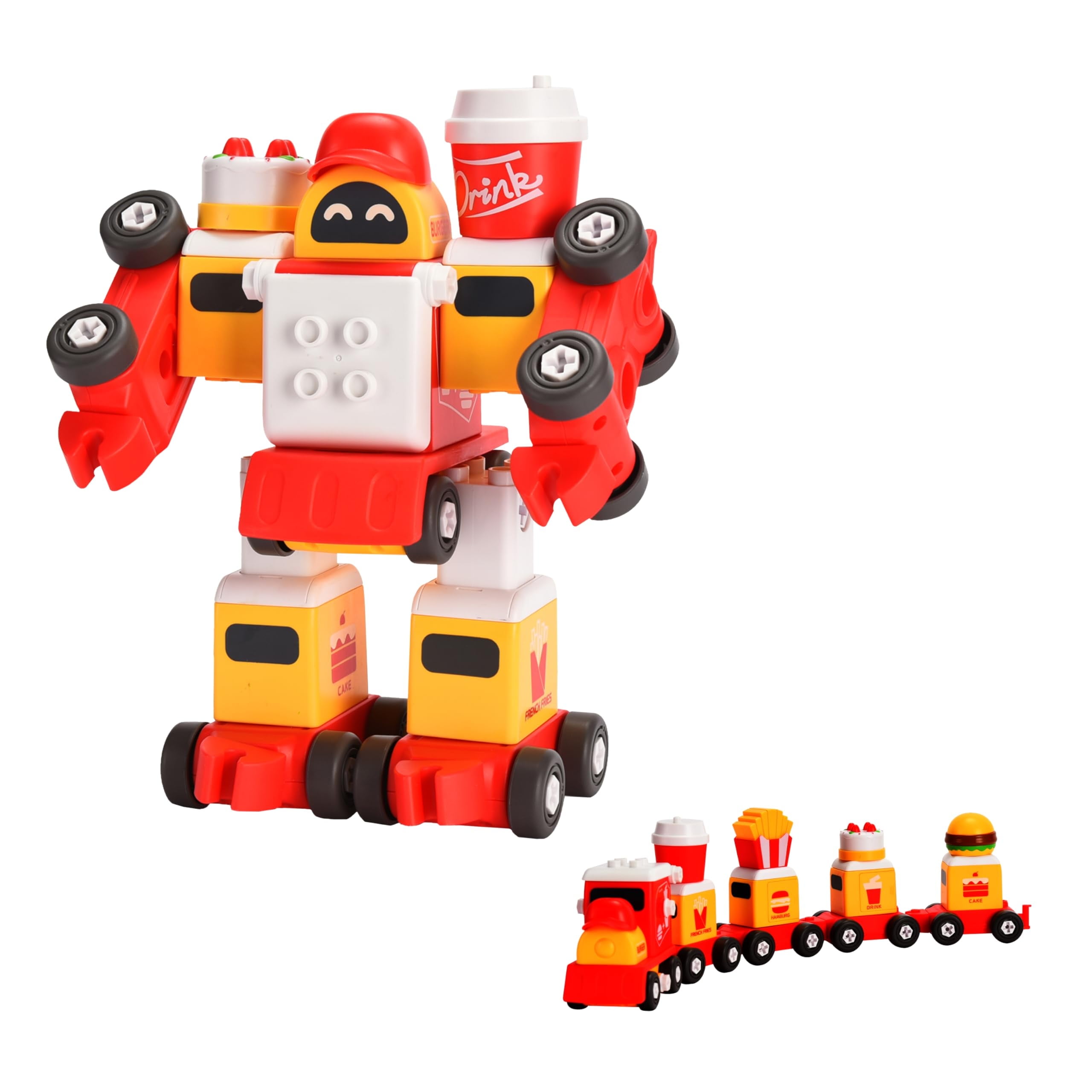 Dazmers Transformer Toys for Boys 6-8 - Mini Transformer Train Car ...