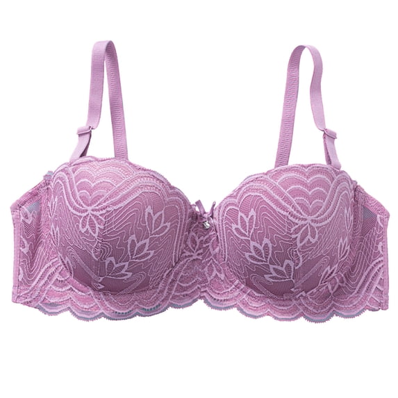 Daznico Bra - Halved Cup Plus Size Lingerie with Lace Ribbon and Steel ...