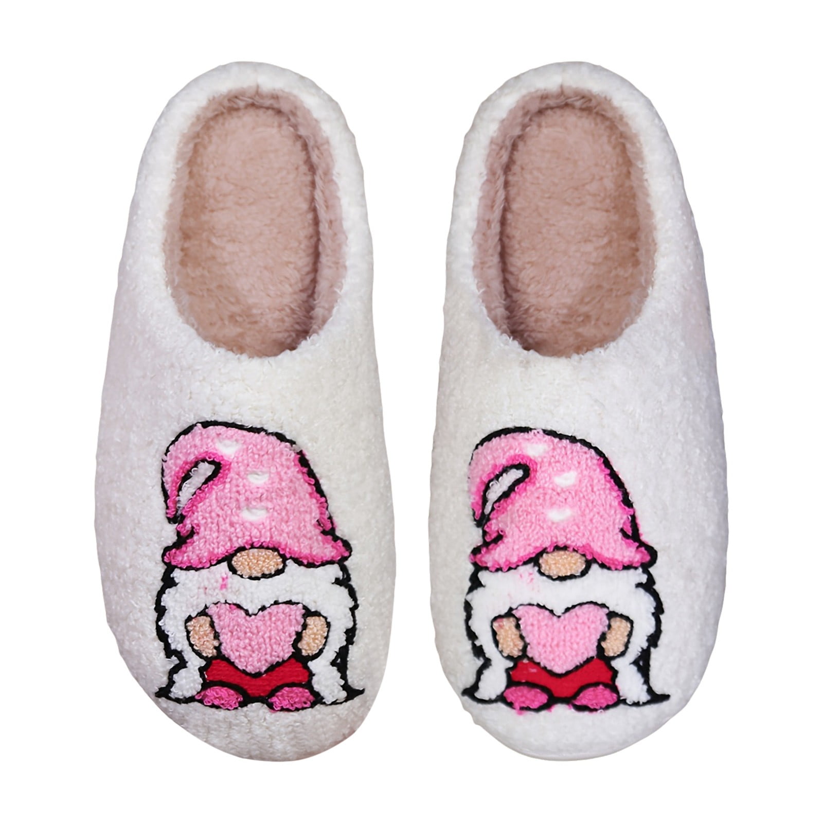 Daznico Christmas Slippers Couple Winter Love Cotton Slippers Indoor ...