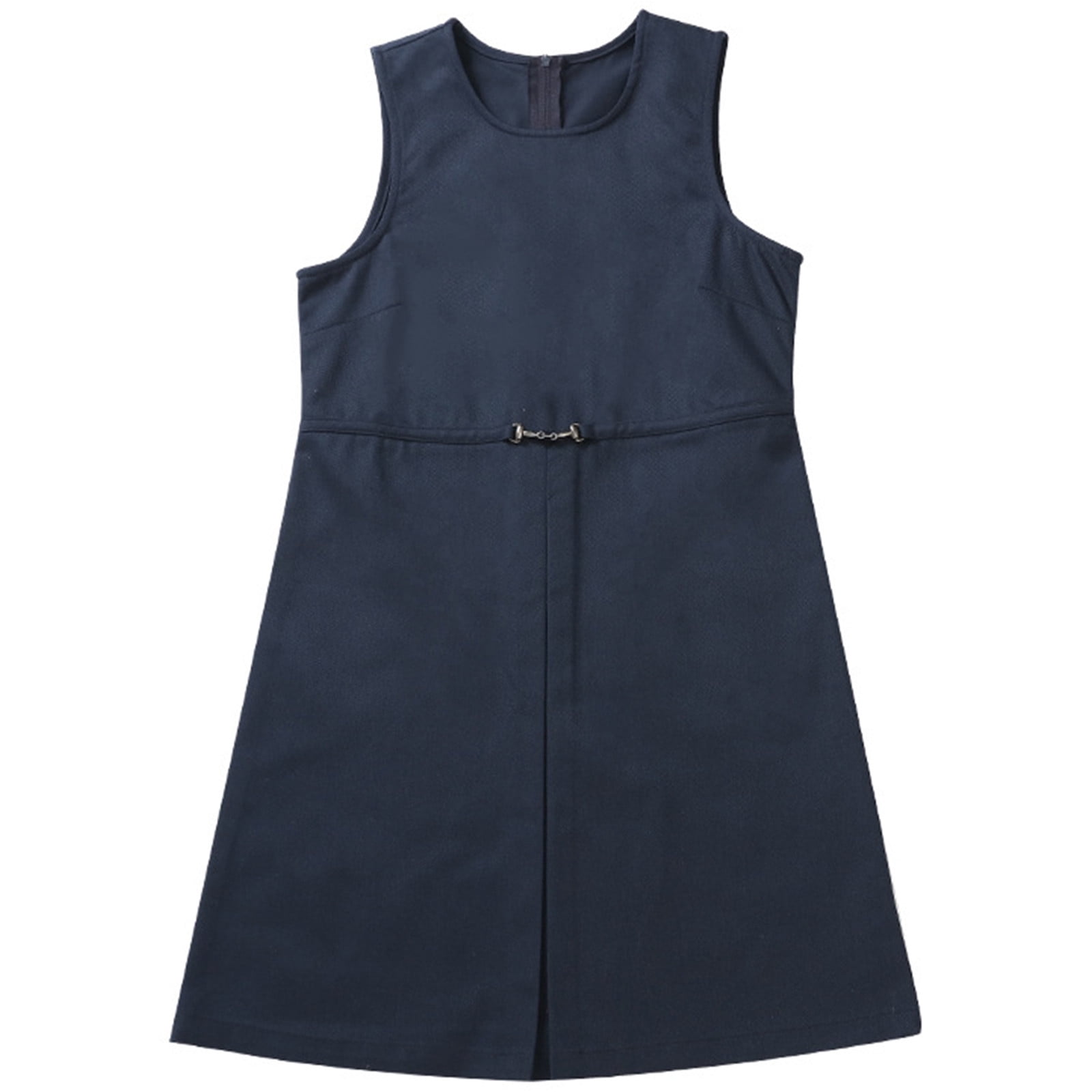 Daznico Classic School Dress for Girls Plaid Pinafore with V Neck and ...