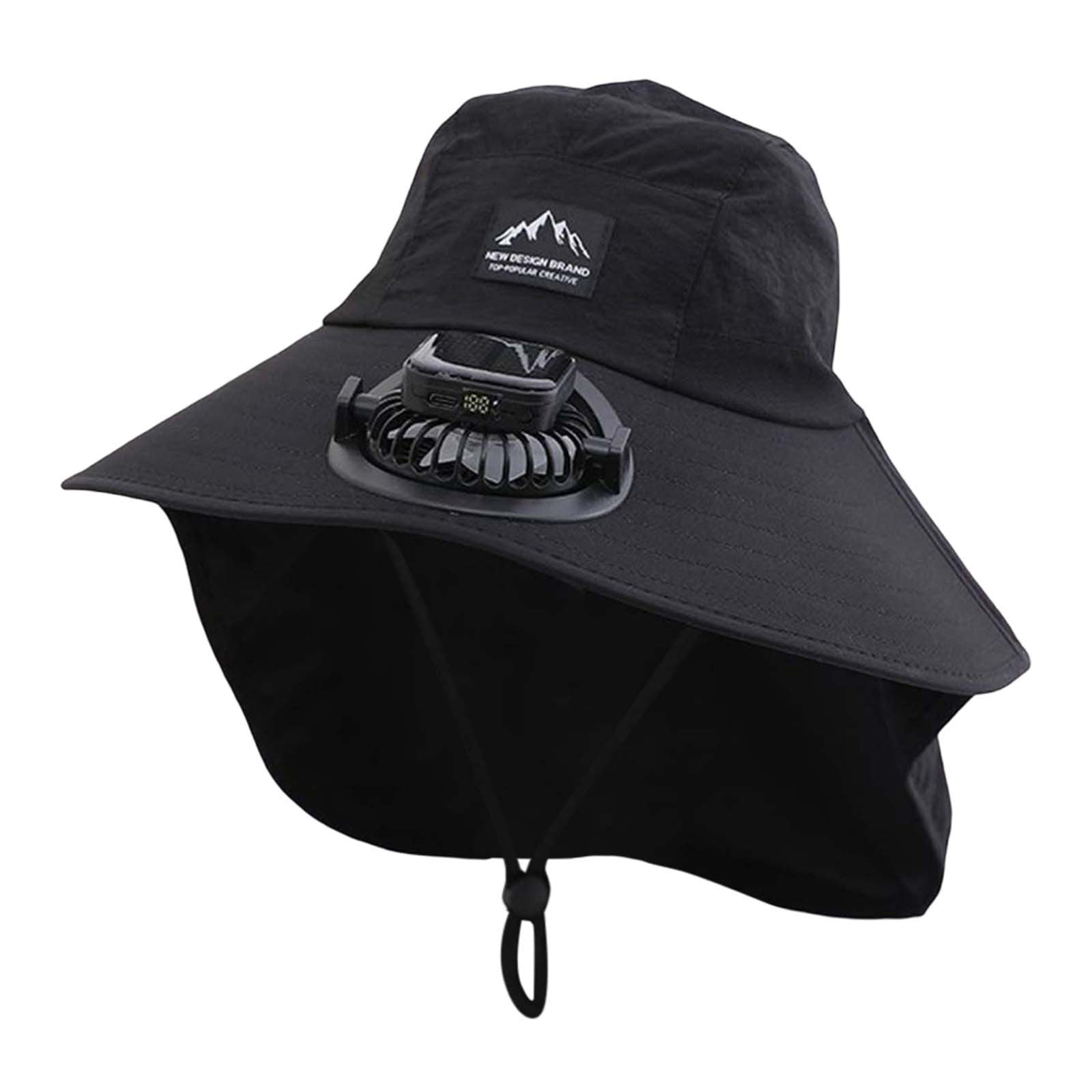 Daznico Colitt - Fishing Hat with Built in Fan, Hat with Fans Solar ...
