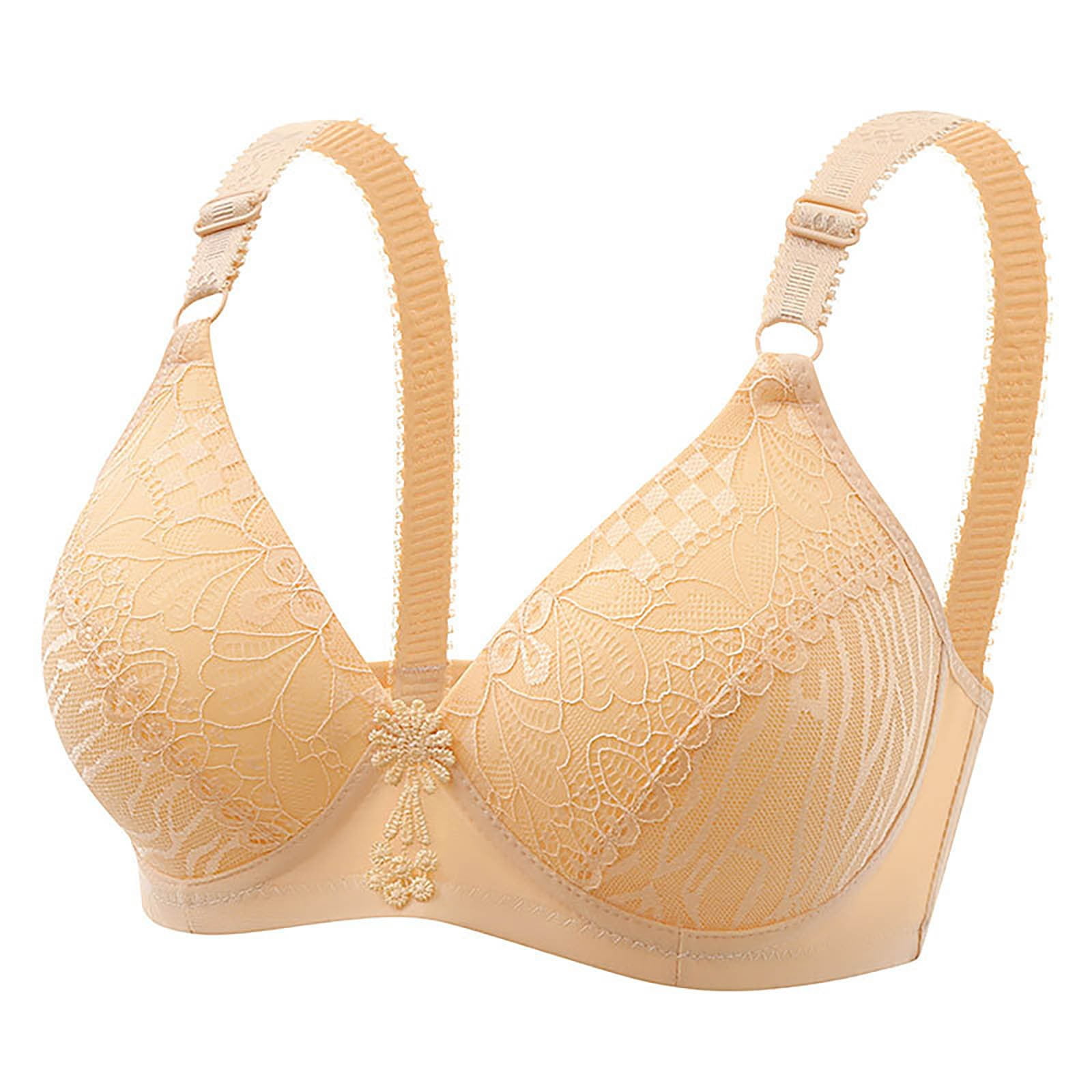 Daznico Comfortable Wireless Lace Bralette for Women with Full Coverage ...
